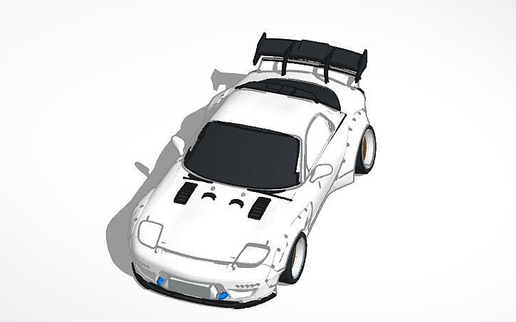 3D design Mazda RX-7 - Tinkercad