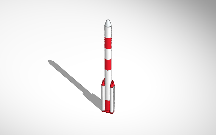 3D design PSLV C2 - Tinkercad