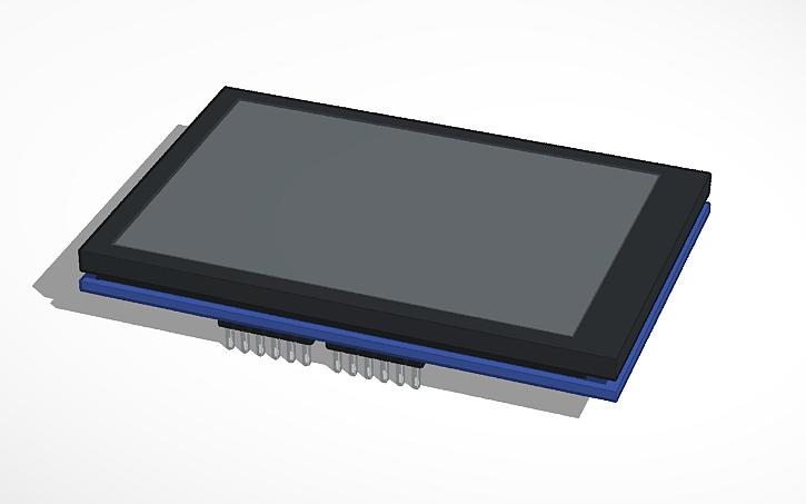 3D design 3.5 TFT LCD Shield (480x320) - Tinkercad