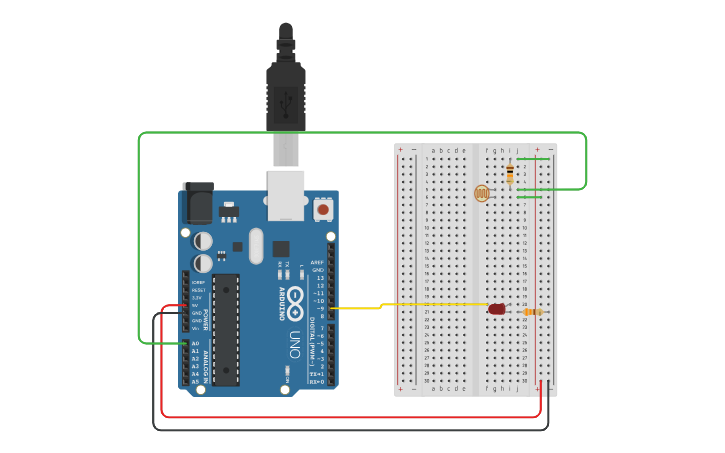 Circuit design c2-2.2.3.2 Fotorresistencia con RedBoard y el IDE de ...