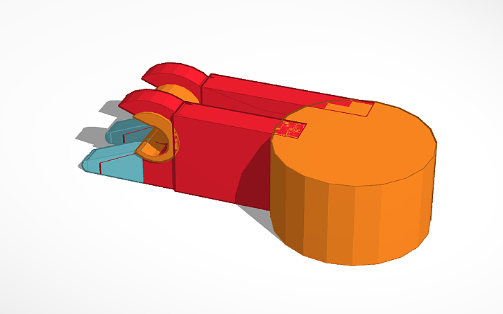 3D design VW Passat B6 rear windshield wiper hinge - Tinkercad