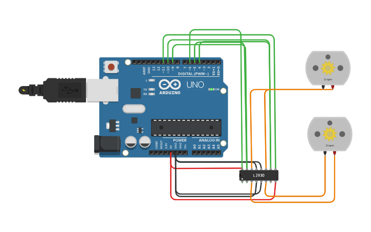 Circuit Design Motor Speed Control Tinkercad