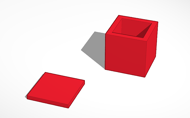 3d Design Box With Lid Tinkercad