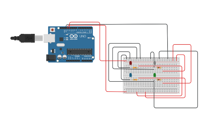 Circuit design paralelo_leds | Tinkercad