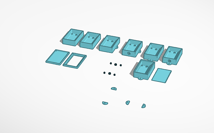 3D design Electro Cookie Box Assortment 1/2 sized breadboard - Tinkercad