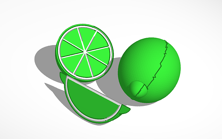 3D design Lime 3 Ways - Tinkercad