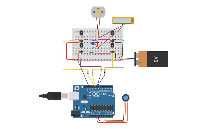 Circuit Design 7 задание Tinkercad