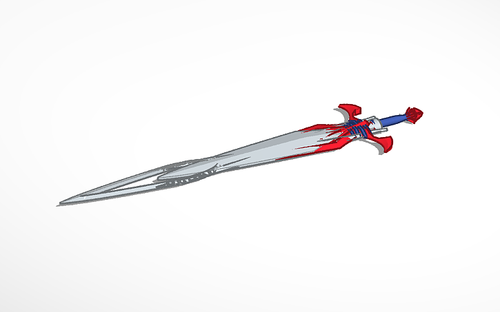 3D design optimus primes sword - Tinkercad