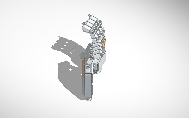 3D design Iron hand - Tinkercad