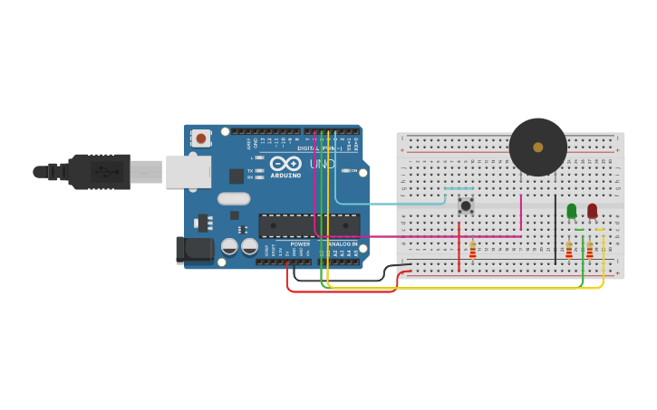 Circuit design sensor hall - Tinkercad