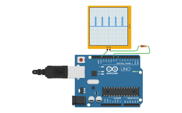 Circuit design EE lab 3 , Q1 - Tinkercad