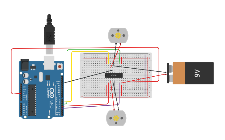 Circuit design 2nd que - Tinkercad