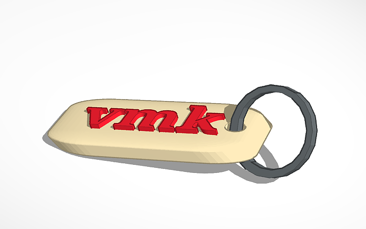 3D design Key chain | Tinkercad