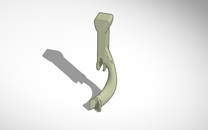 3D design Phantom 4 Pro leg extension - Tinkercad
