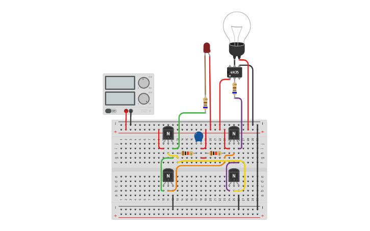 Circuit design Switch off slow | Tinkercad