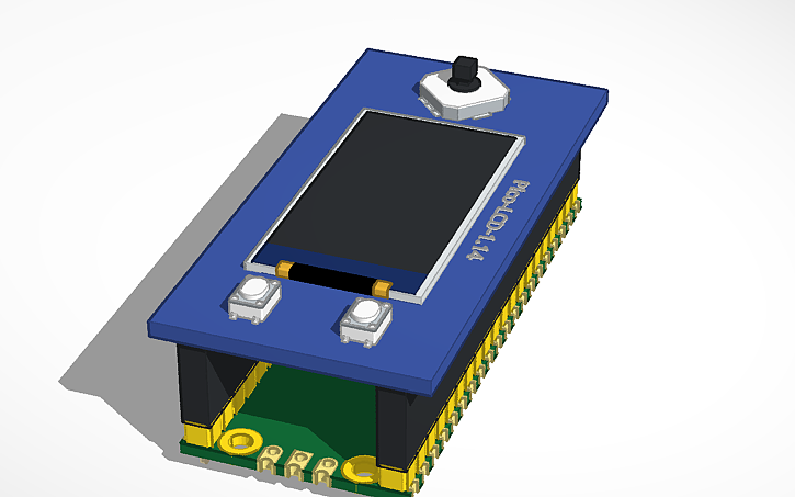 3D design 1.14" LCD Display Module for Raspberry Pi Pico - Tinkercad