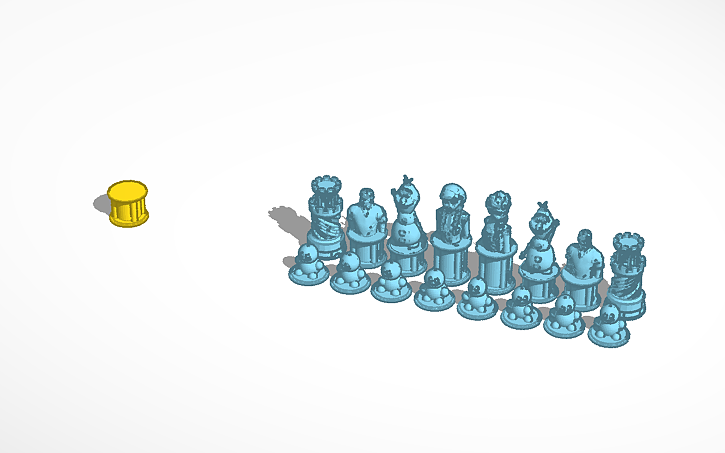3D design Frozen Chess | Tinkercad