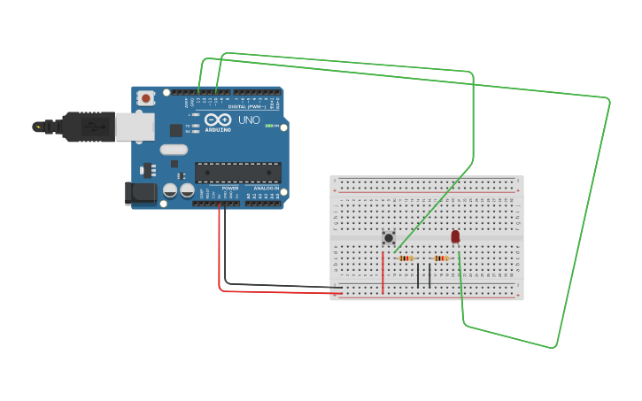 Circuit design simulation_button - Tinkercad