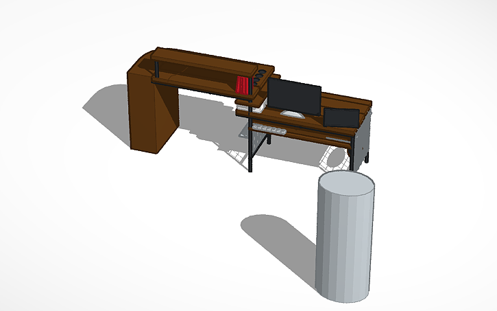 3D design work desk - Tinkercad