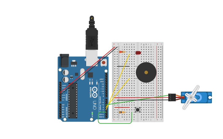 Circuit design Actuadores Ejemplos | Tinkercad