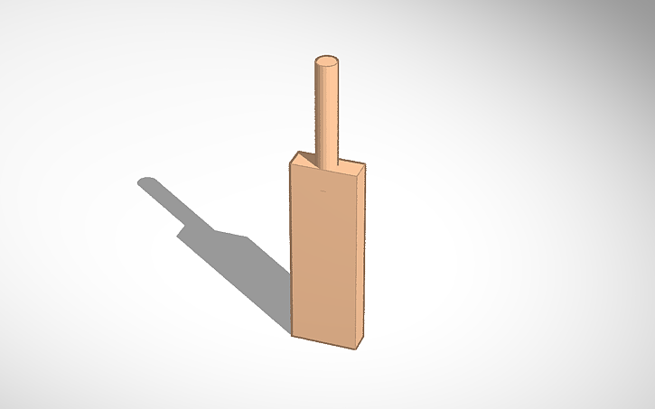 3D design CRICKET BAT - Tinkercad