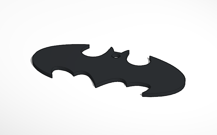 3D design Batman Keychain - Tinkercad
