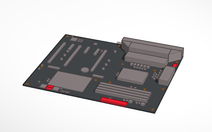 3d Design Copy Of Motherboard Tinkercad