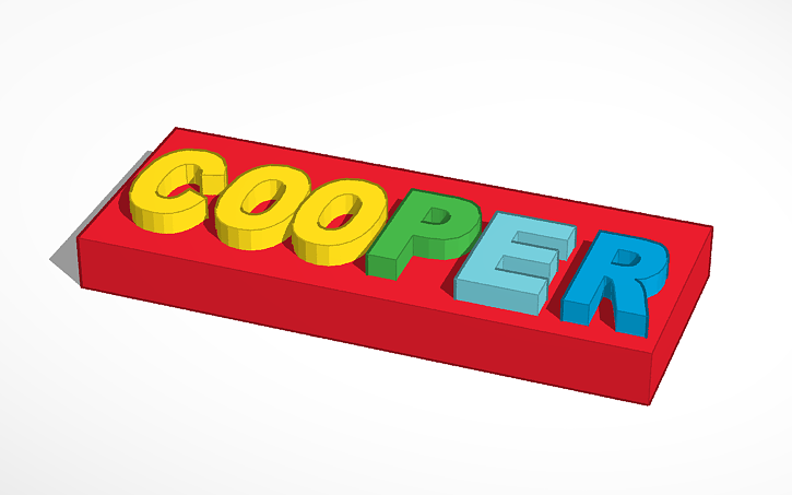 3D design cooper currie | Tinkercad