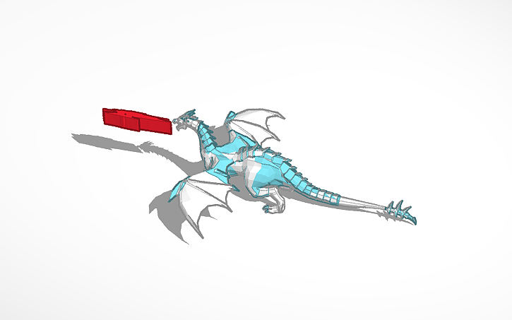 3D design dragon - Tinkercad