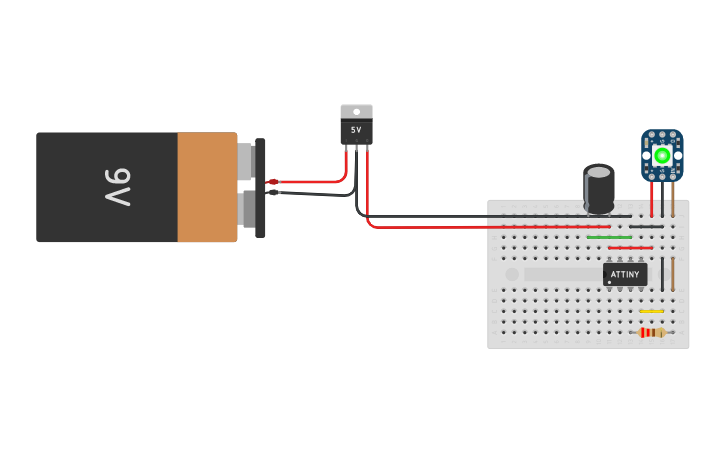 Circuit design alternatively blinking neo pixcel led | Tinkercad Circuit design alternatively blinking neo pixcel led | Tinkercad