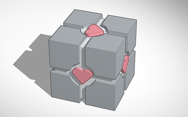 3D design Companion cube | Tinkercad