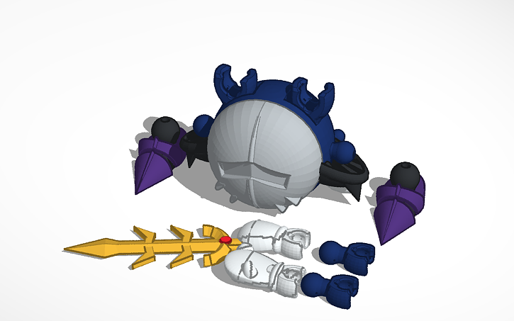 3D design Meta Knight (Buildable) - Tinkercad