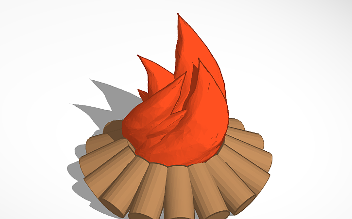 3D design Campfire - Tinkercad