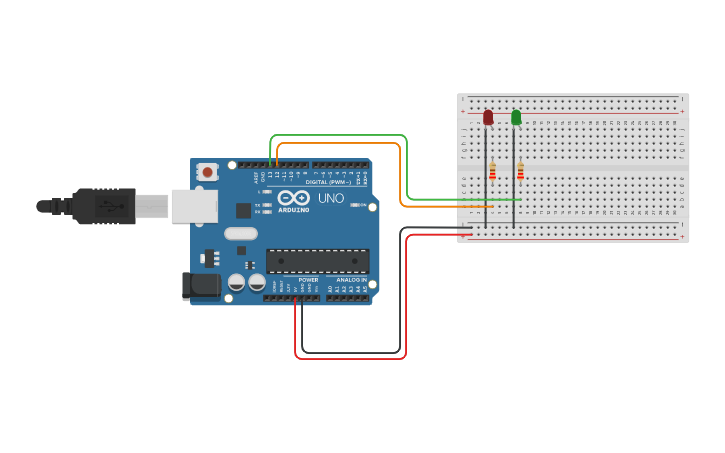Circuit design Light up LED | Tinkercad