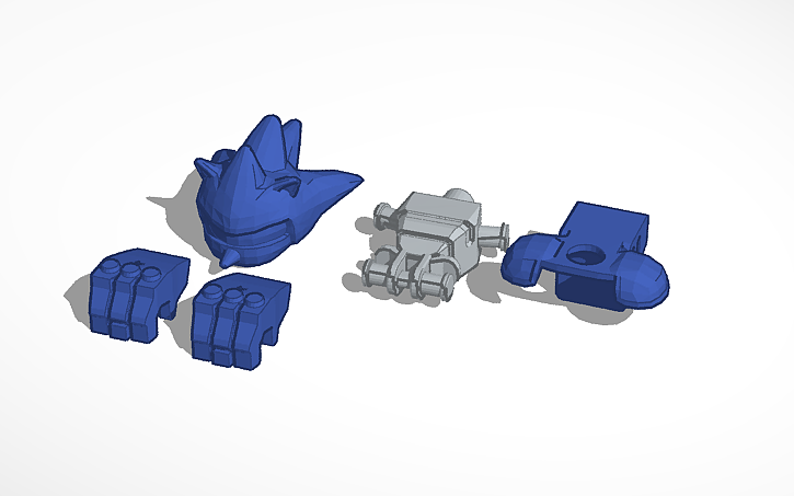 3D design Lego Mecha Sonic Mk2 - Tinkercad