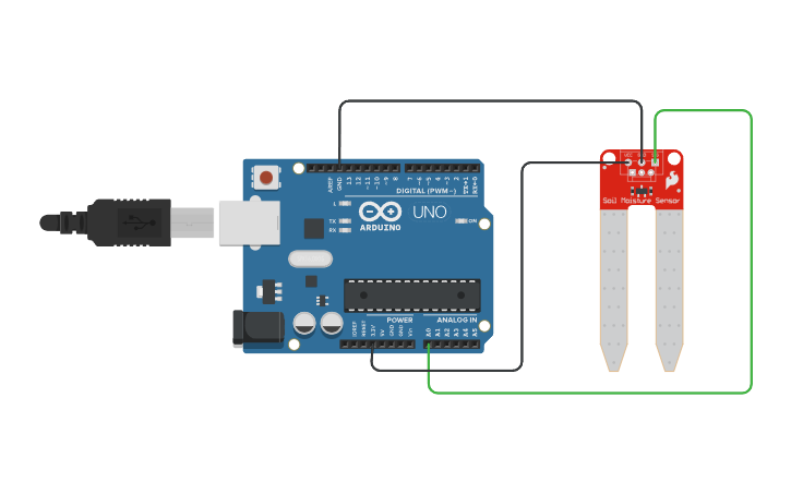 Circuit design Humidity Sensor by Atharv (basic) | Tinkercad