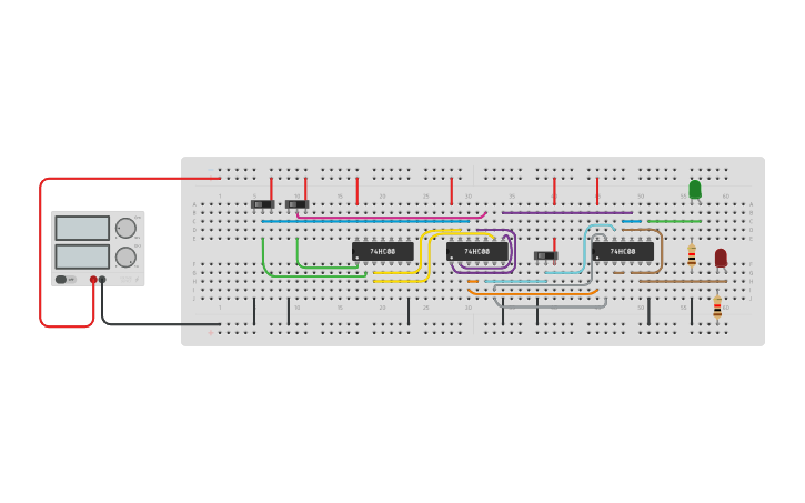 Circuit design full nand gates | Tinkercad