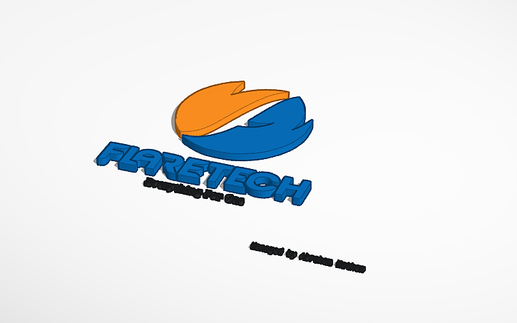 3D design FLARETECH LOGO - Tinkercad