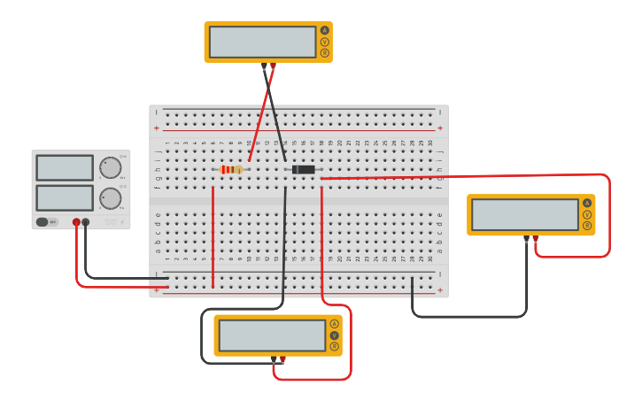 Circuit design DIODE ZENER DAN REGULASI TEGANGAN | Tinkercad