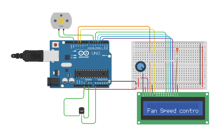 Circuit design fan - Tinkercad