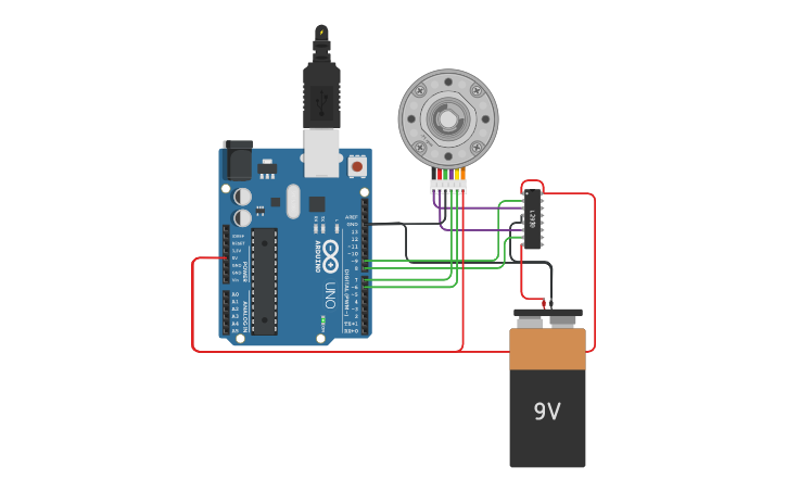 Circuit Design Encoder And H Bridge Tinkercad