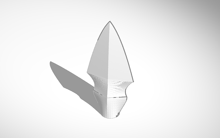 3D design arrowhead - Tinkercad