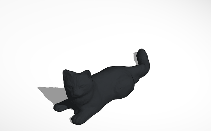 3D design cat - Tinkercad