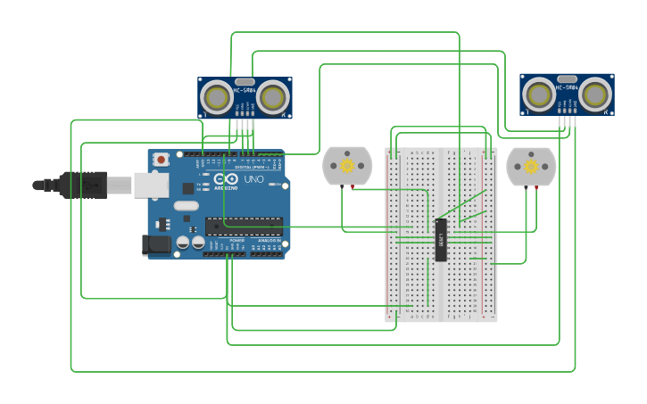 Circuit Design Object Detection Bot Tinkercad