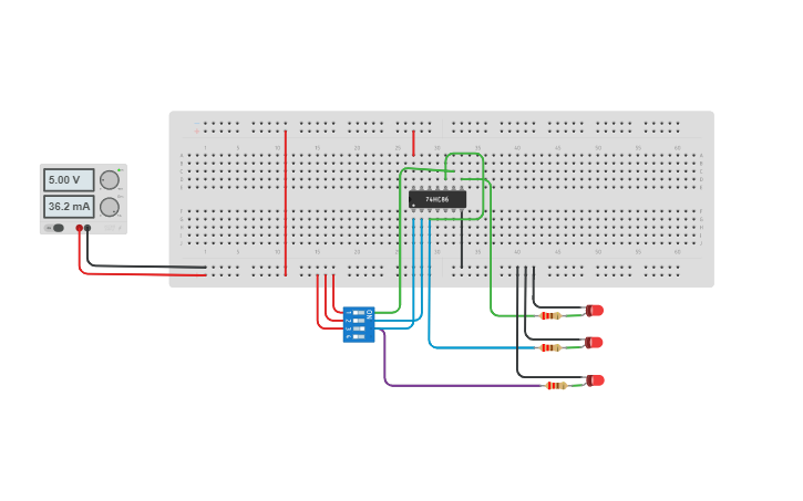 Circuit Design 3 Bit Gray To Binary Code Tinkercad