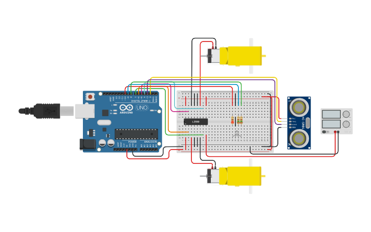 Circuit design Ejemplo 21 Parte 2 | Tinkercad
