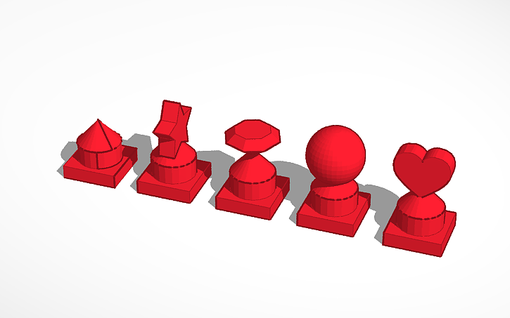 3D design Copy of Board game pieces | Tinkercad
