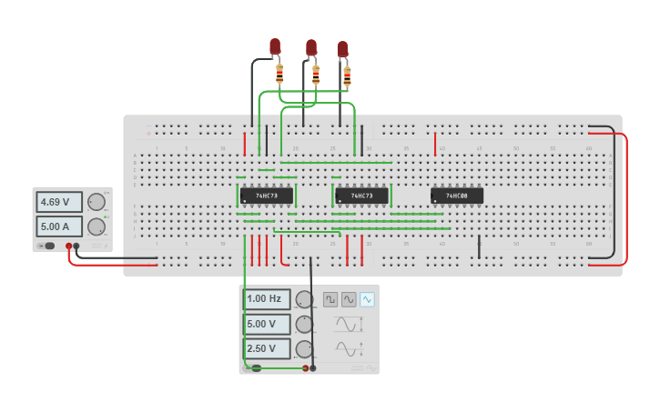 Circuit design open1 - Tinkercad