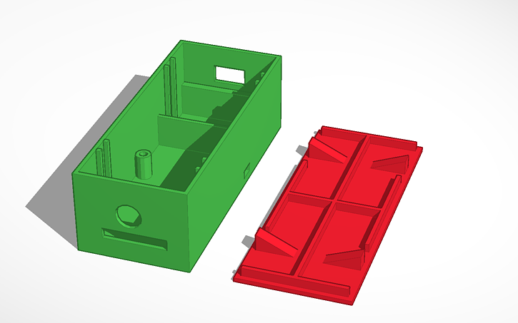 3D design MP3 player case - Tinkercad