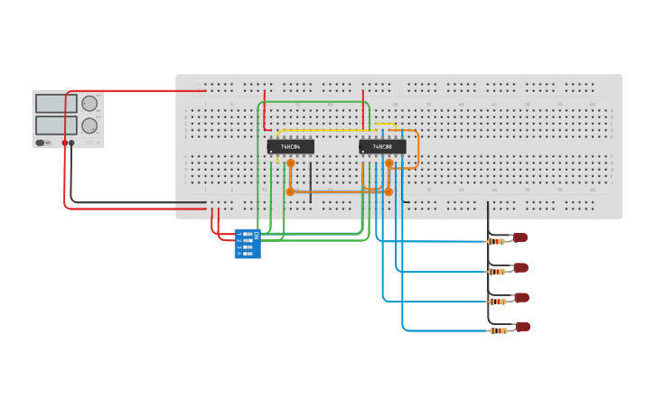 Circuit design Decoder - Tinkercad